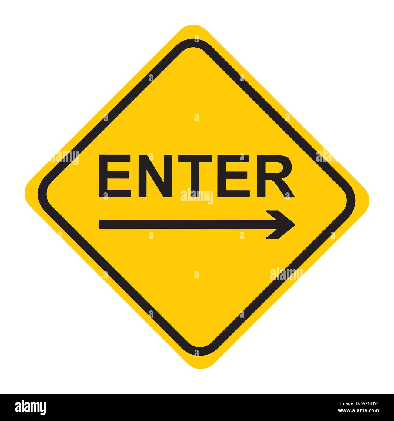 White wall no entry sign Cut Out Stock Images & Pictures - Alamy