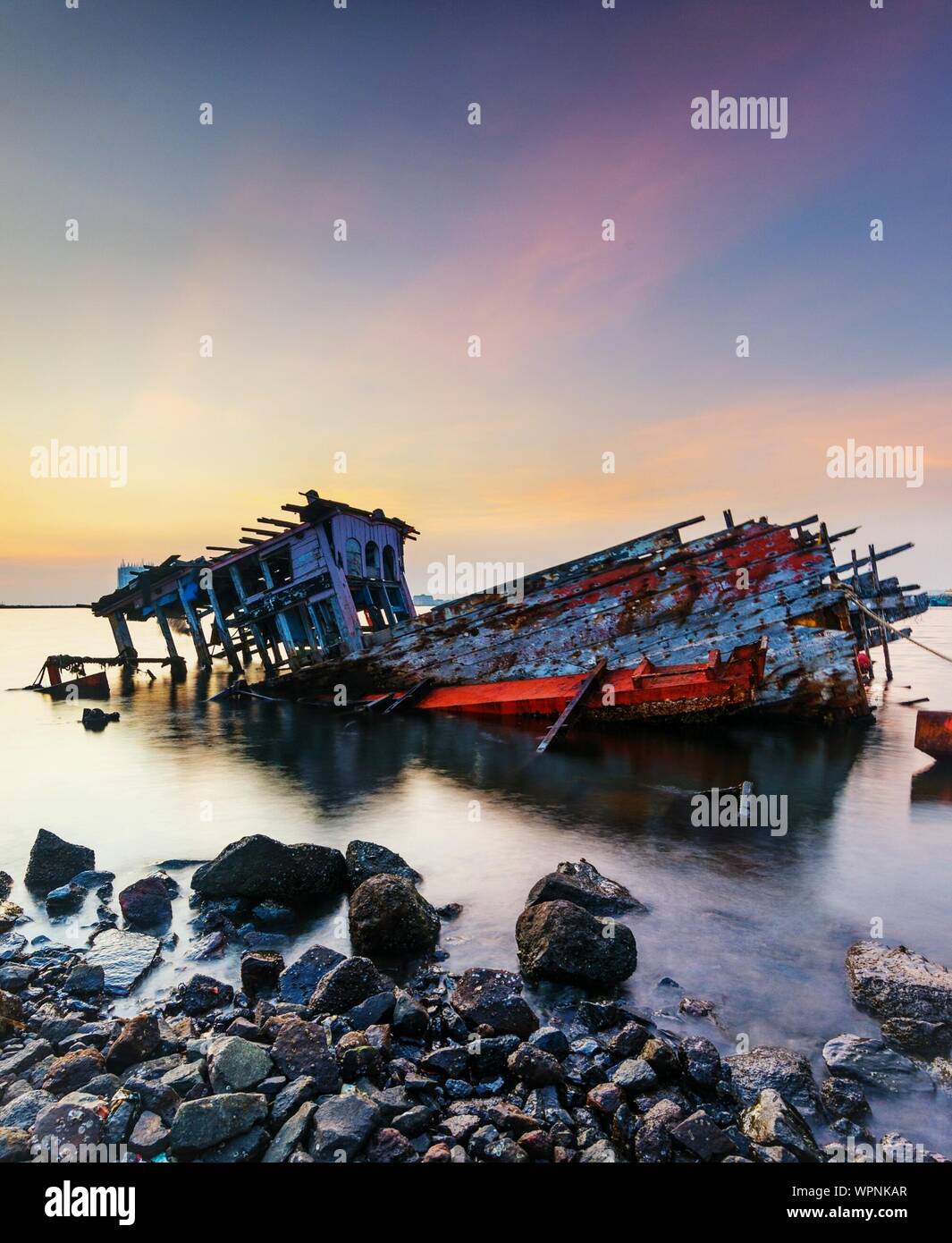 Rock Sinking High Resolution Stock Photography and Images - Alamy