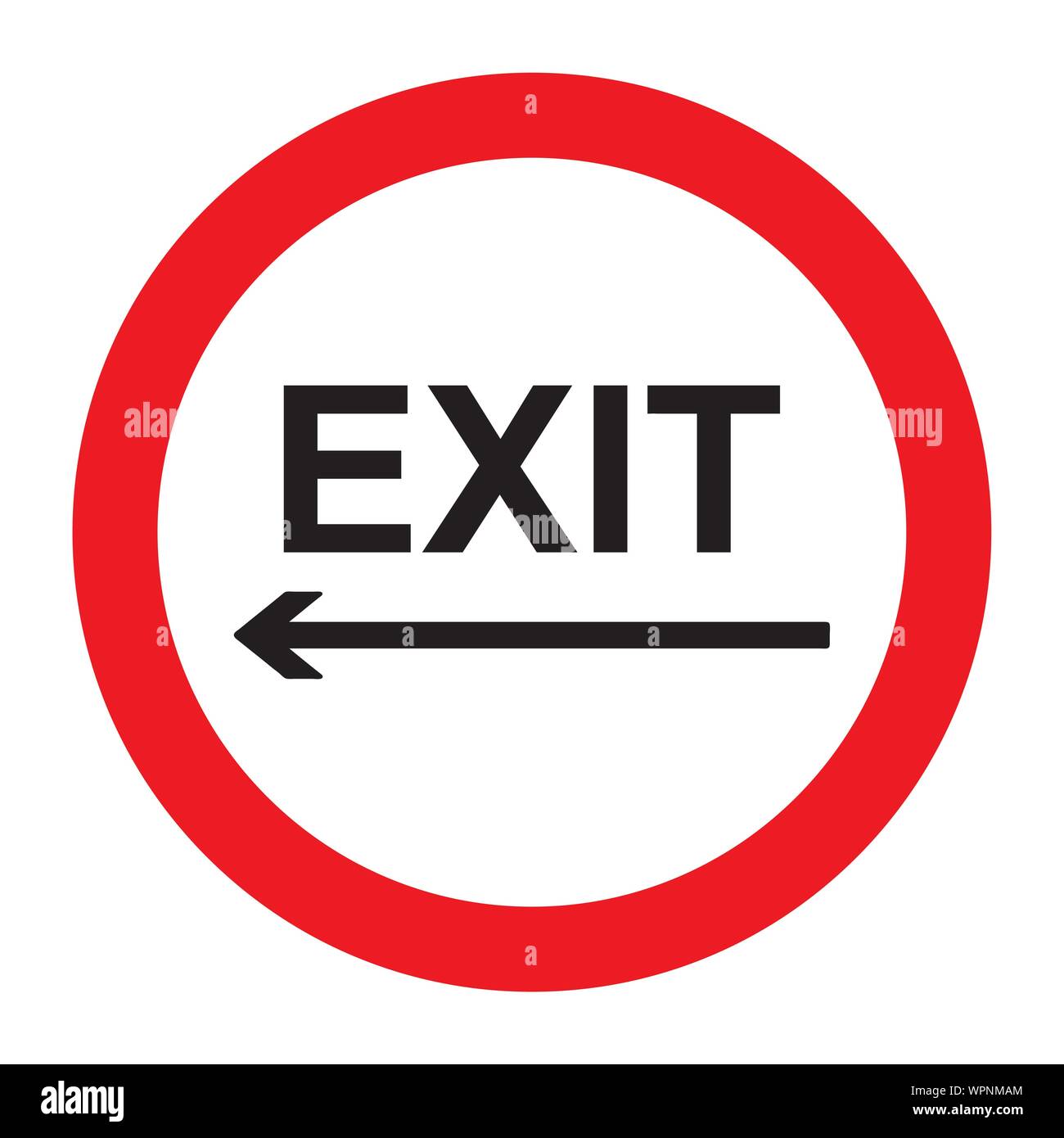 Exit only sign Stock Vector Images - Alamy