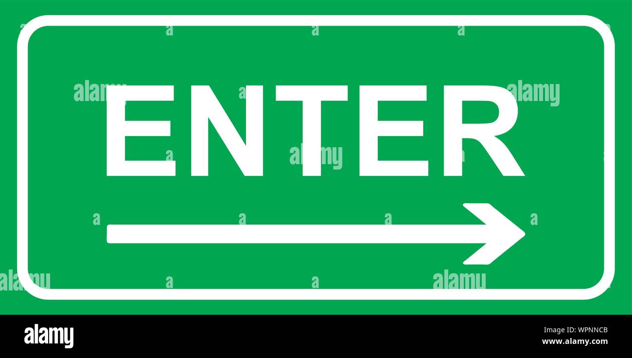 White wall no entry sign Stock Vector Images - Alamy