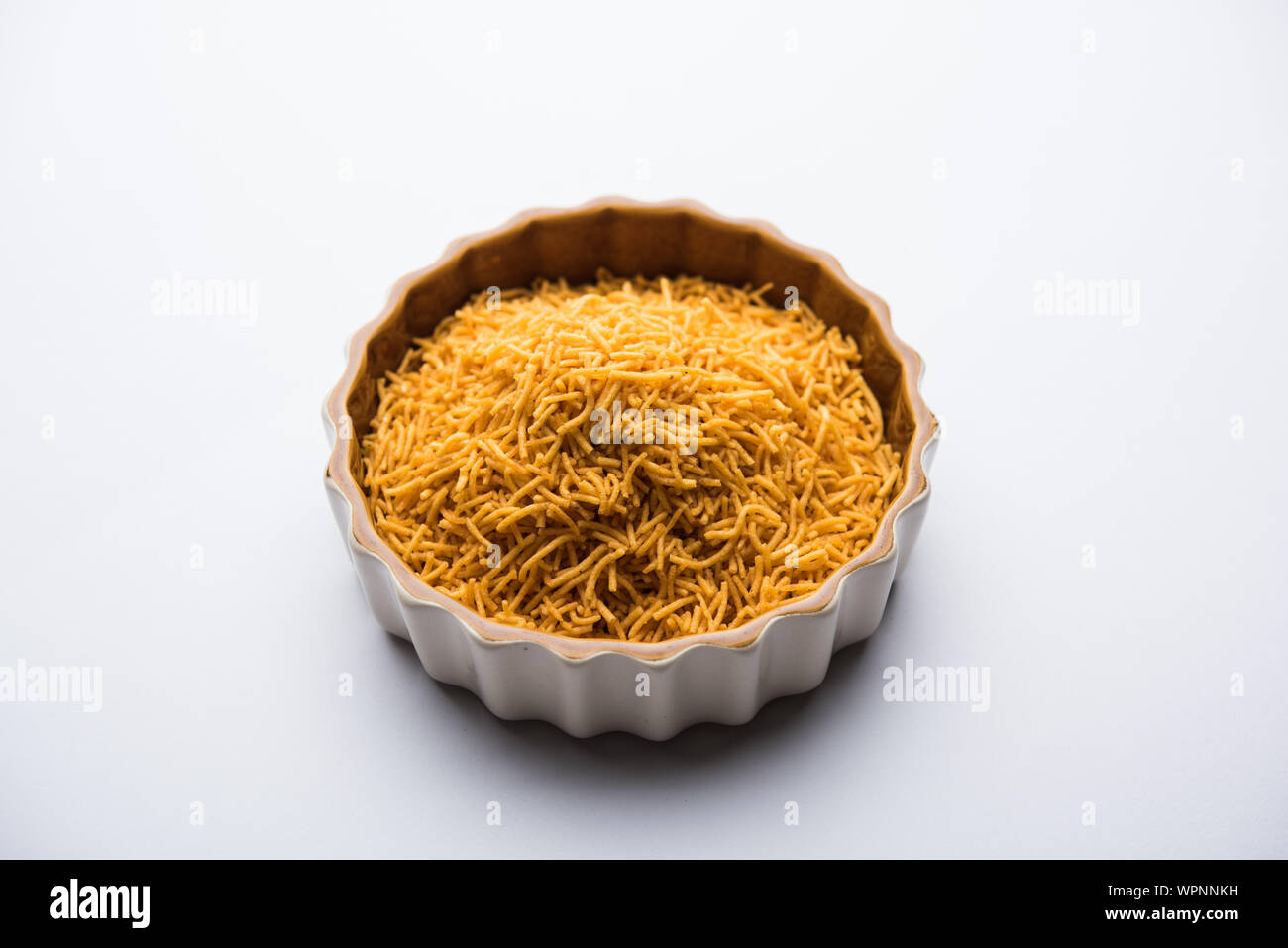 Aloo Bhujiya or Potato Bhujia also known as Namkeen sev. Popular ...
