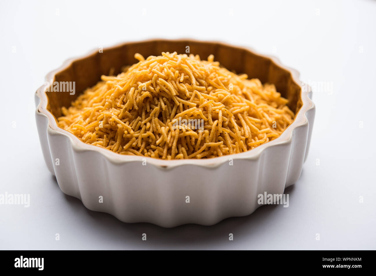 Aloo Bhujiya or Potato Bhujia also known as Namkeen sev. Popular ...