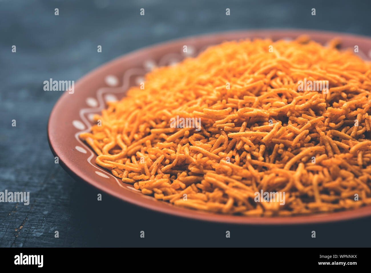 Aloo Bhujiya or Potato Bhujia also known as Namkeen sev. Popular ...