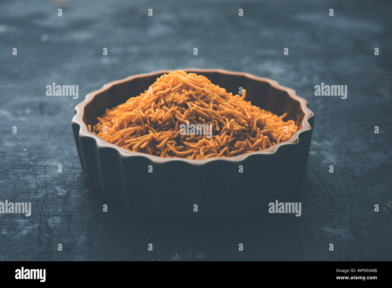 Aloo Bhujiya or Potato Bhujia also known as Namkeen sev. Popular ...