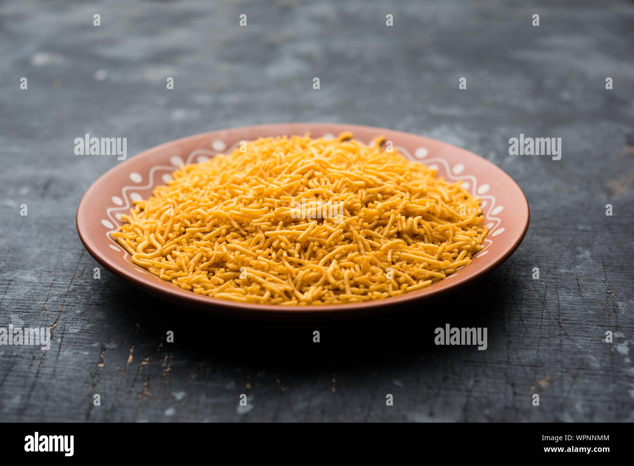 Aloo Bhujiya or Potato Bhujia also known as Namkeen sev. Popular ...