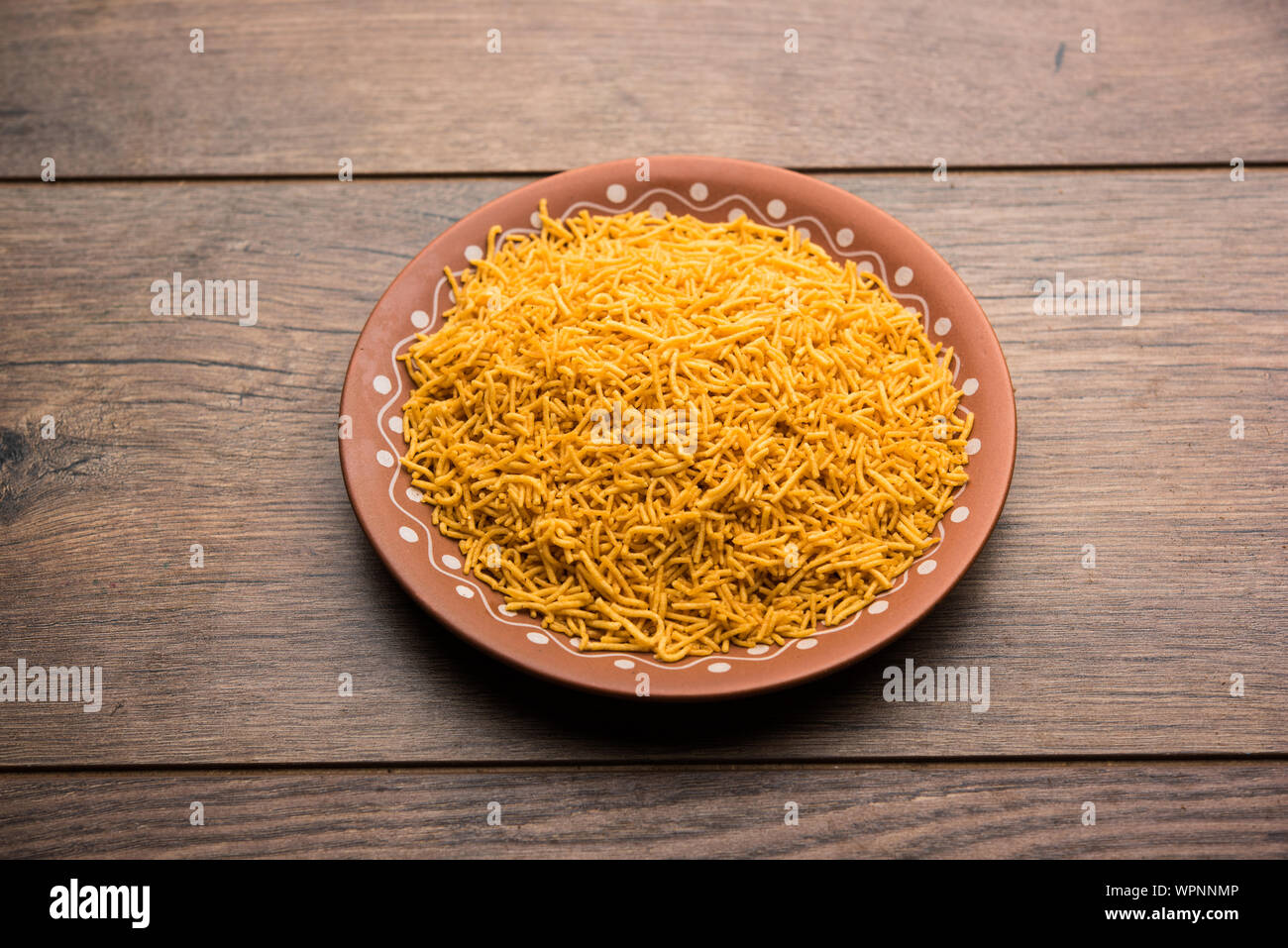 Aloo Bhujiya or Potato Bhujia also known as Namkeen sev. Popular ...