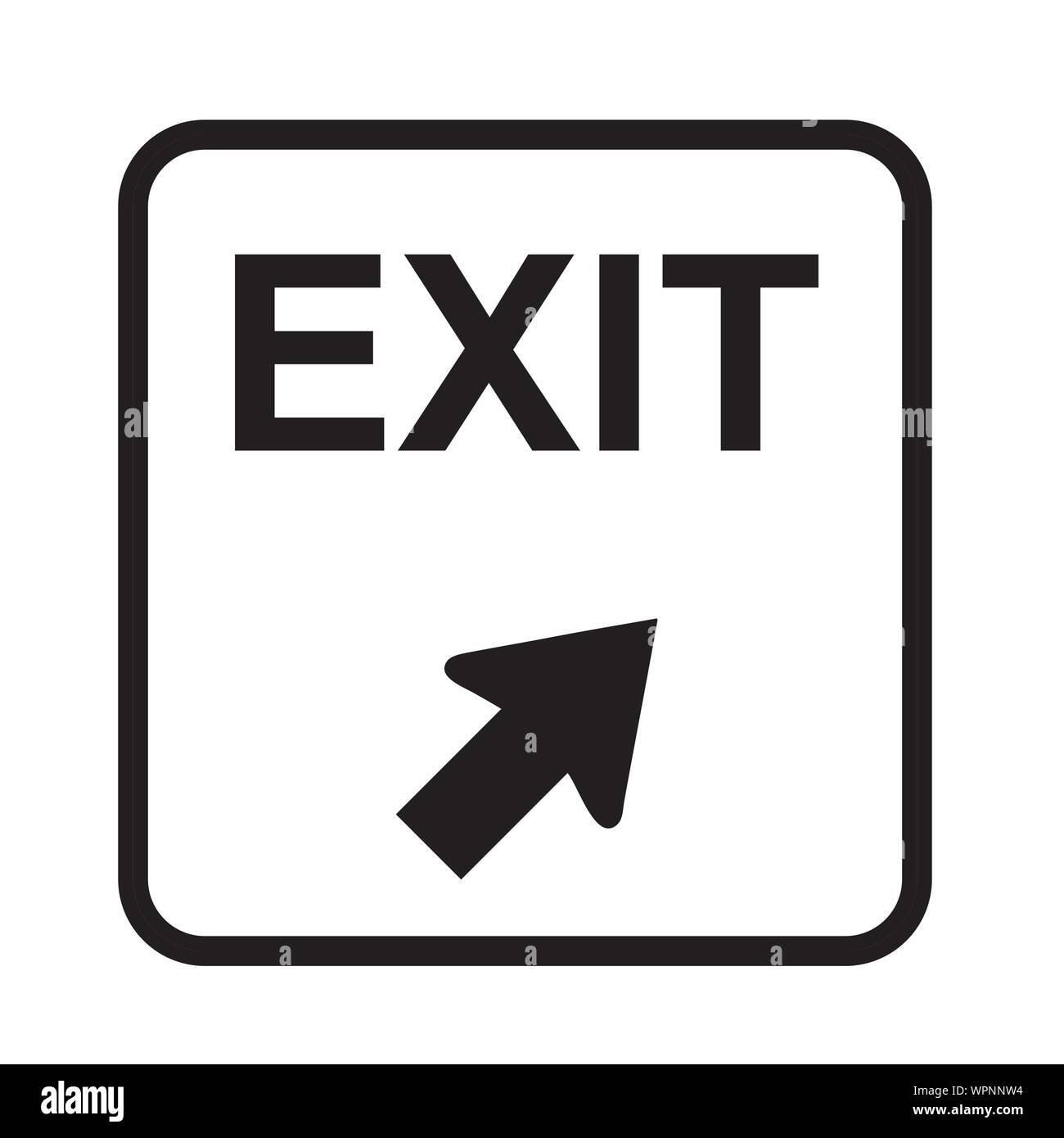 Red stop sign arrow Black and White Stock Photos & Images - Alamy