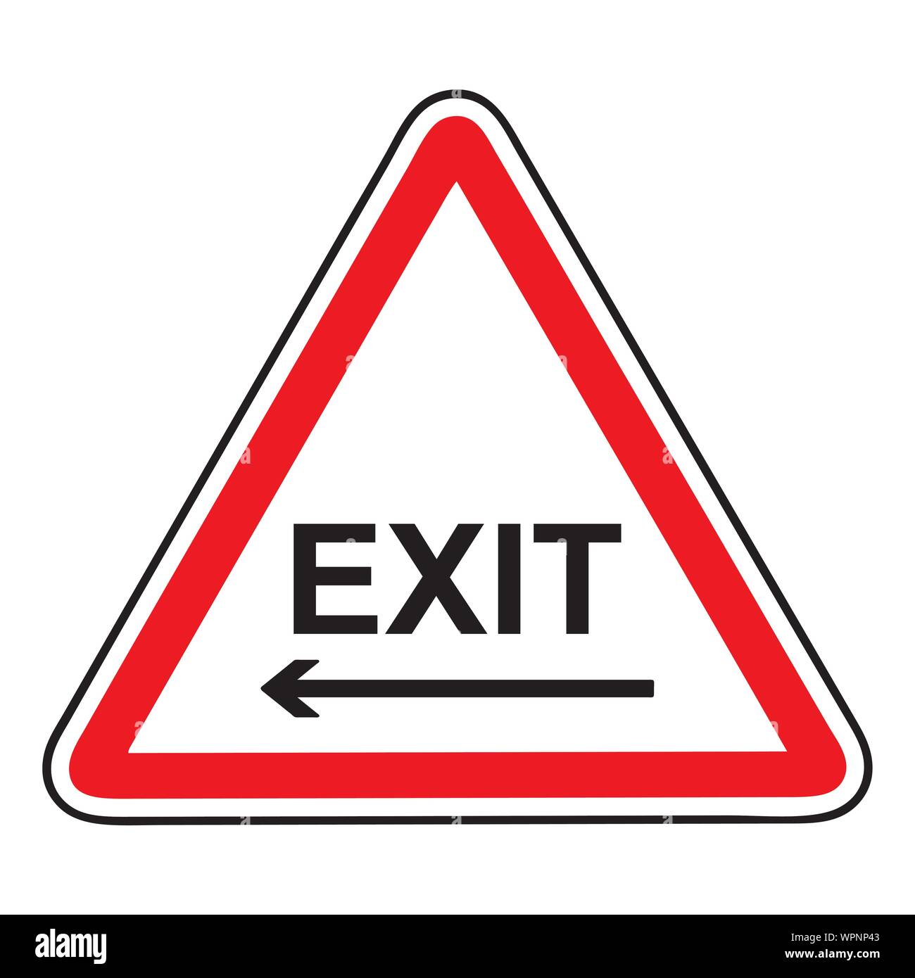 Emergency exit only sign Stock Vector Images - Alamy
