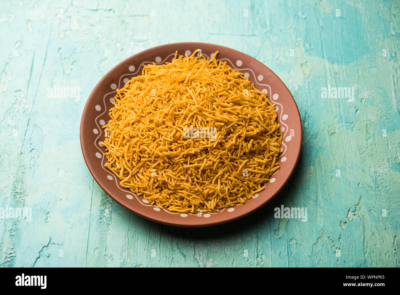 Aloo Bhujiya or Potato Bhujia also known as Namkeen sev. Popular ...