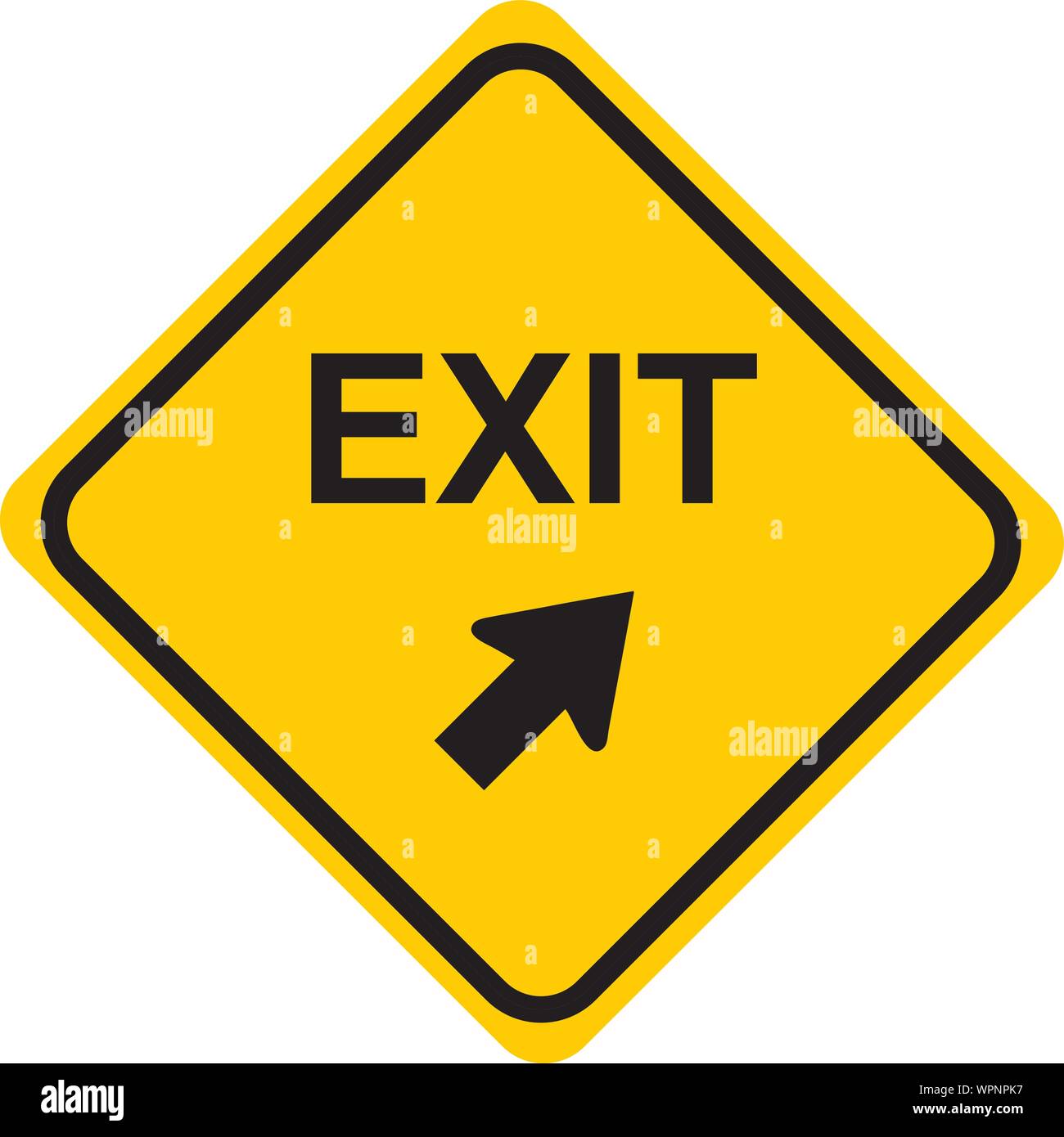 Exit only sign Stock Vector Images - Alamy