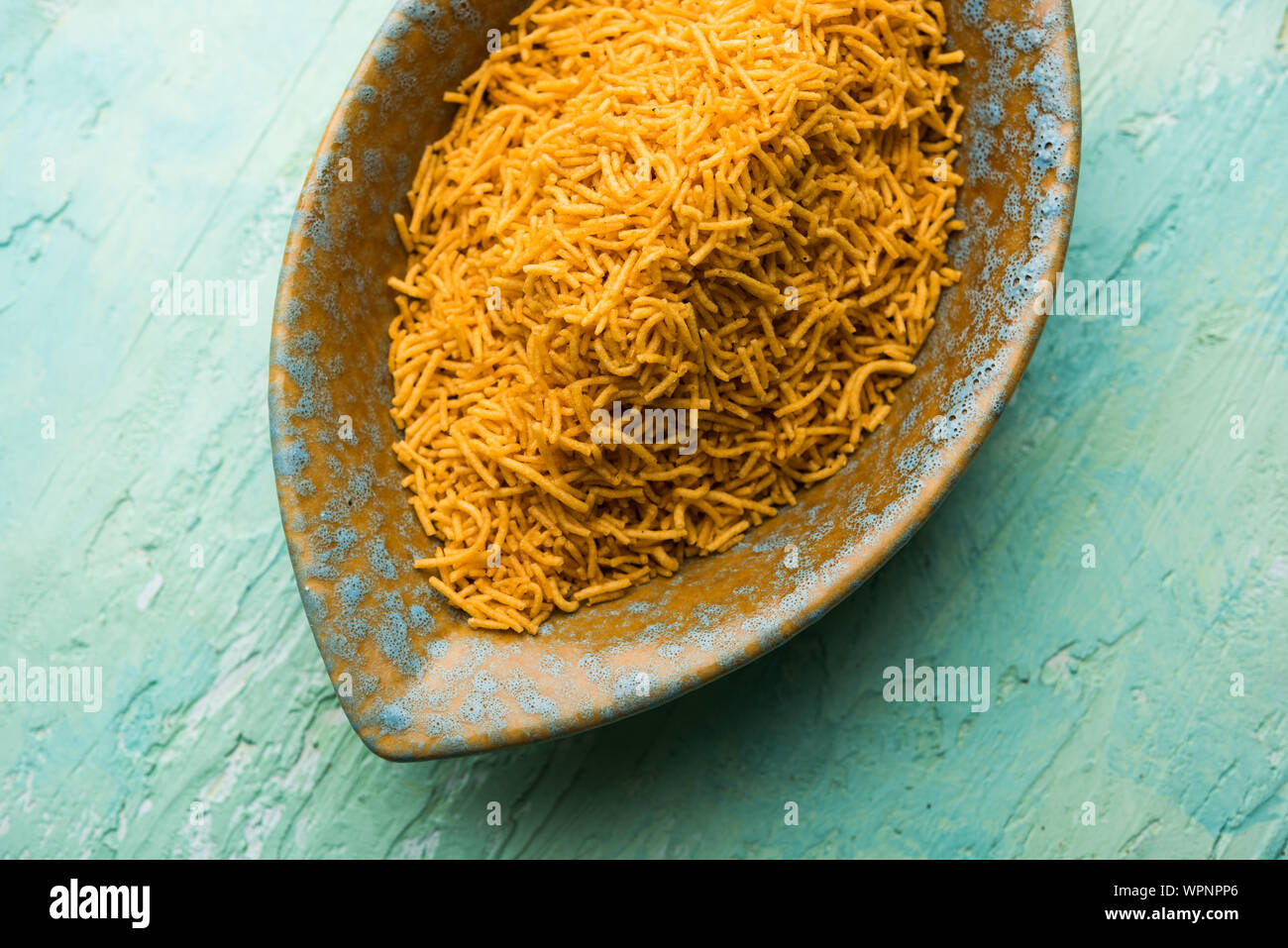 Aloo Bhujiya or Potato Bhujia also known as Namkeen sev. Popular ...