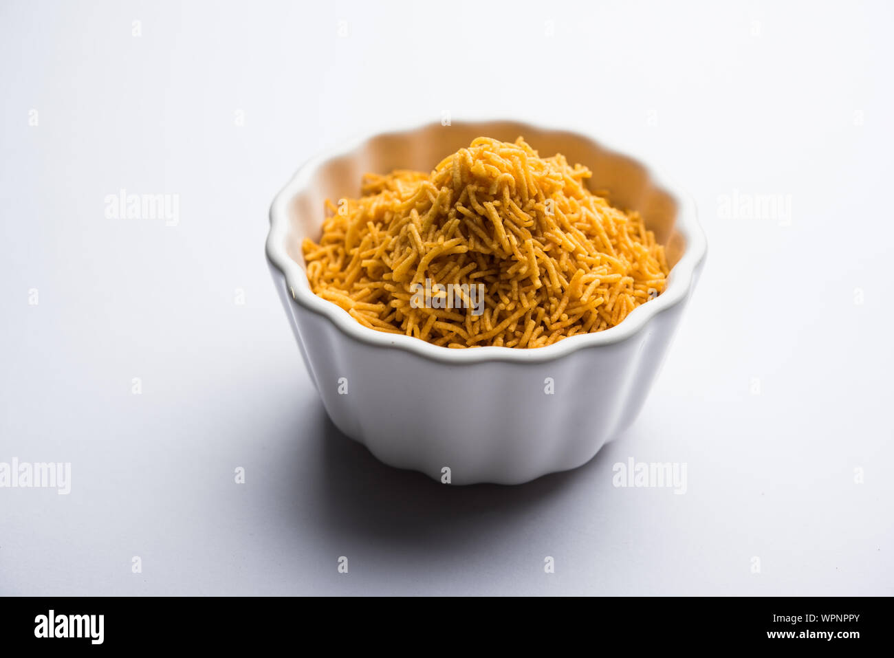 Aloo Bhujiya or Potato Bhujia also known as Namkeen sev. Popular ...