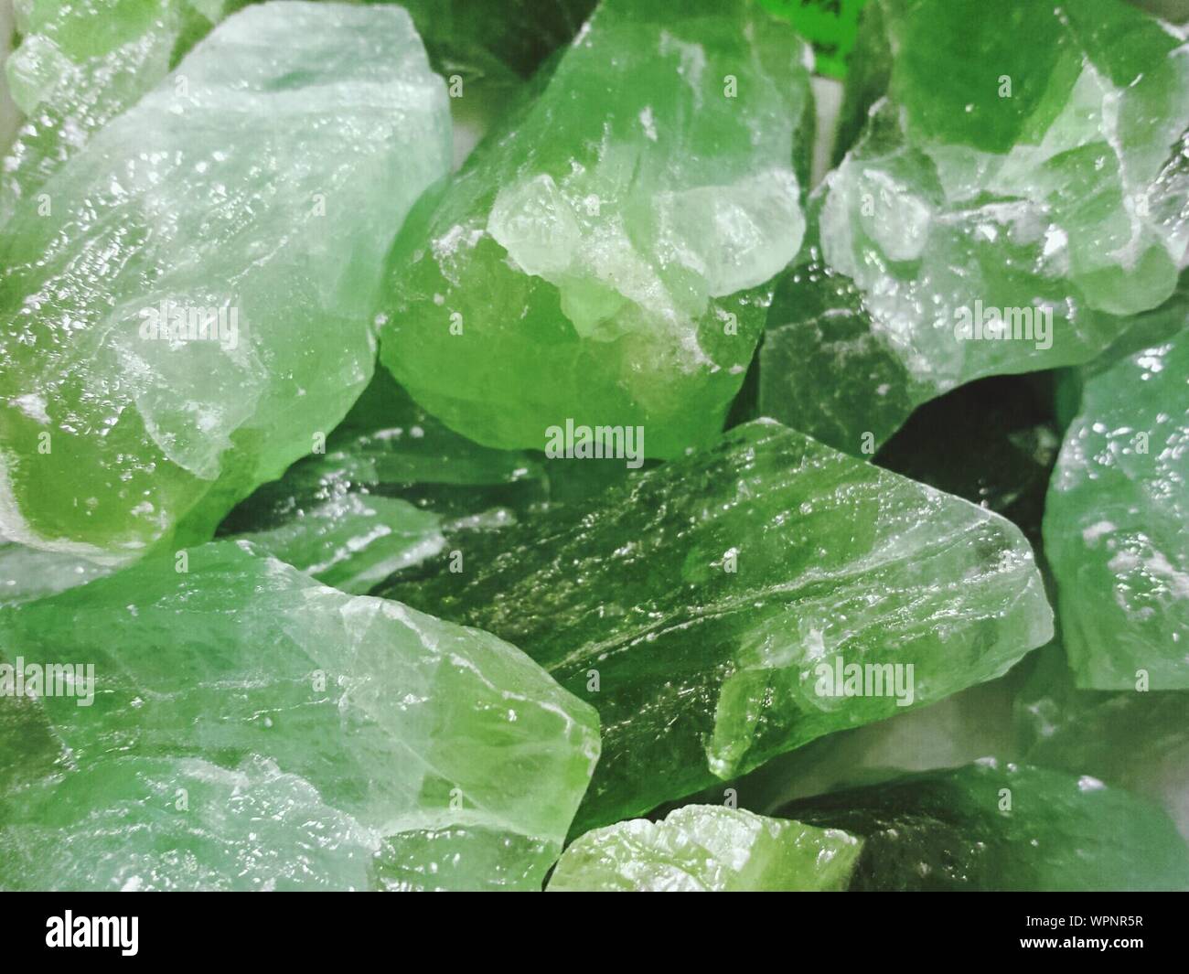 Rough Green Gemstones