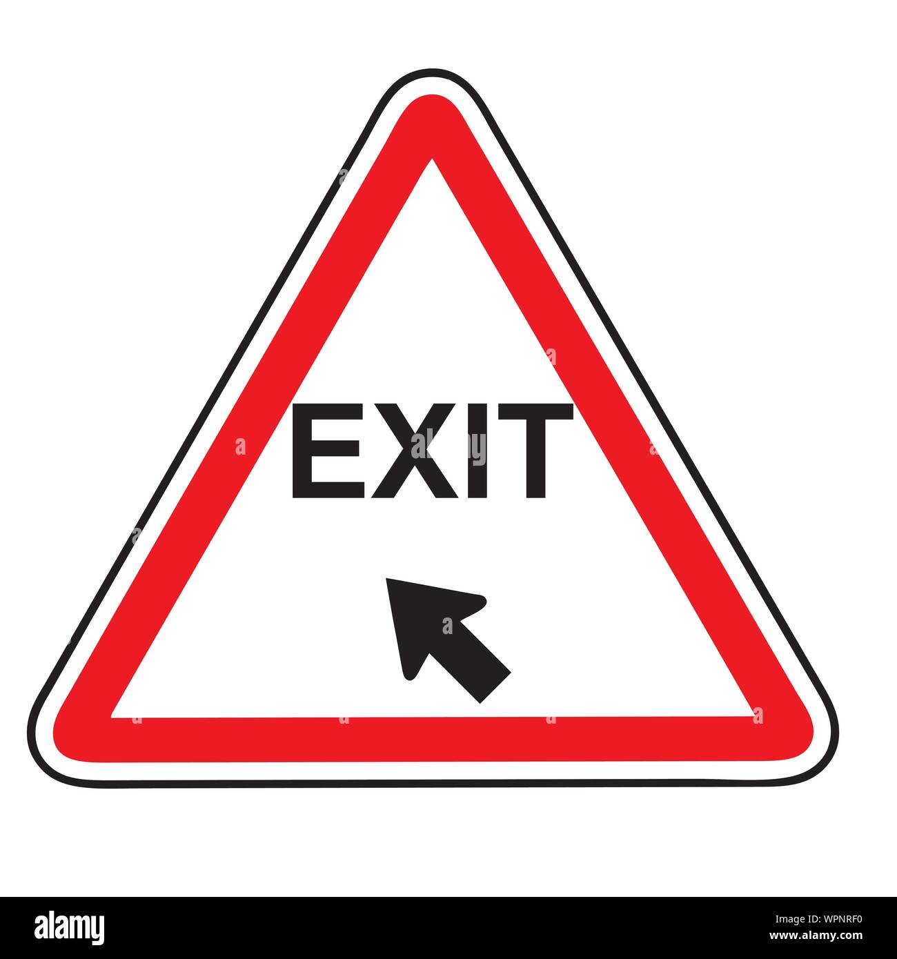 Exit only sign Stock Vector Images - Alamy