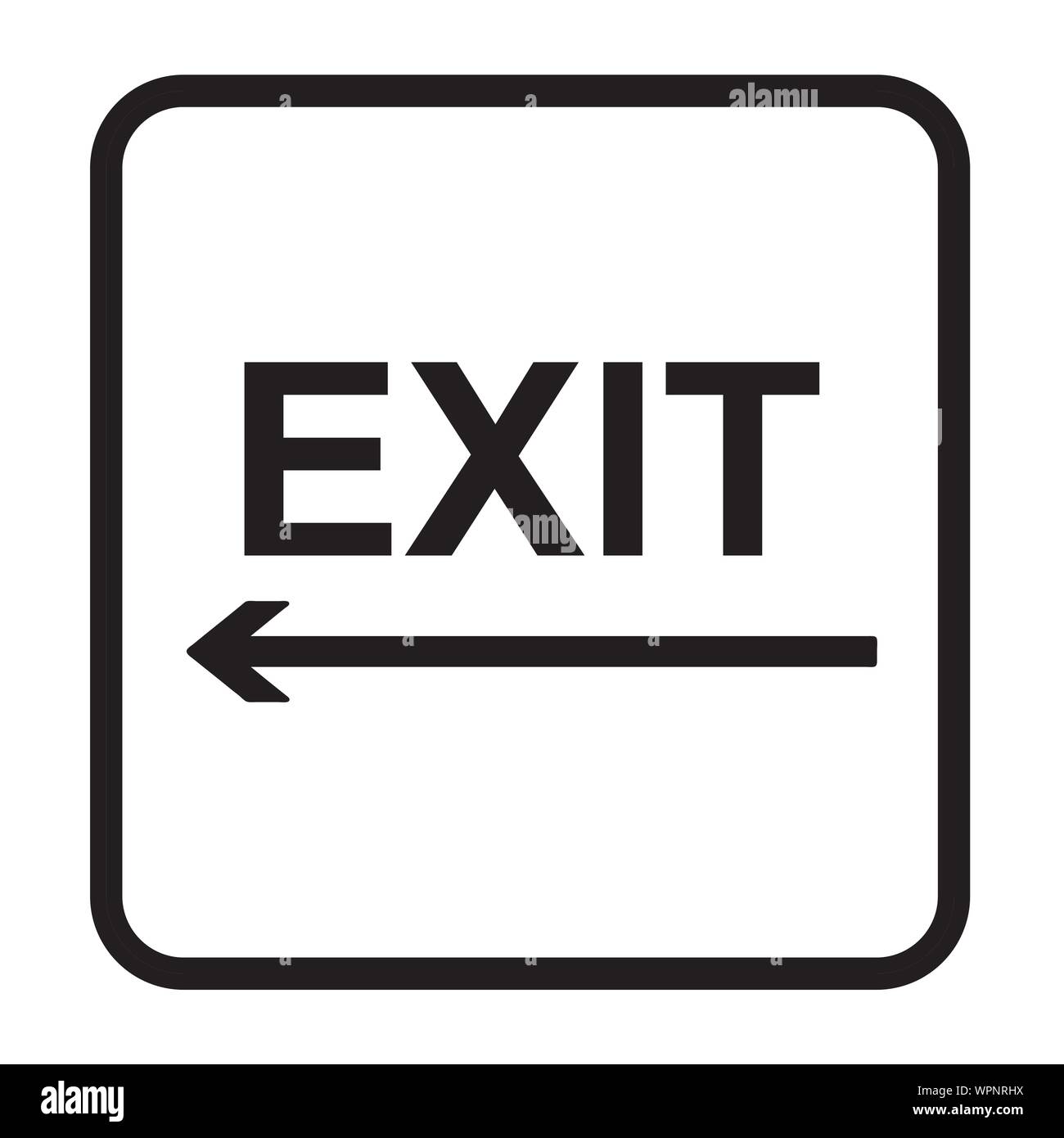 Exit only sign Black and White Stock Photos & Images - Alamy