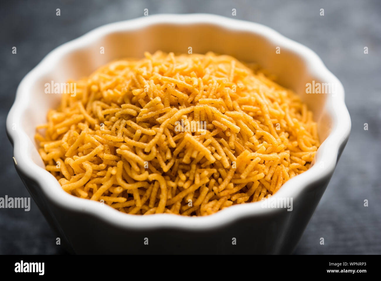 Aloo Bhujiya or Potato Bhujia also known as Namkeen sev. Popular ...