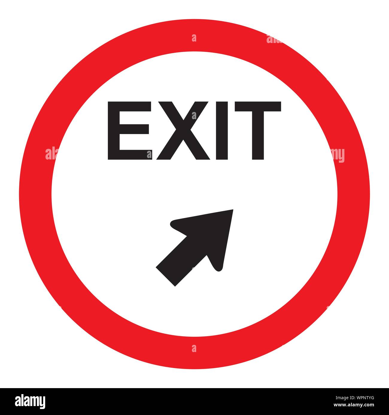 Exit only sign Stock Vector Images - Alamy