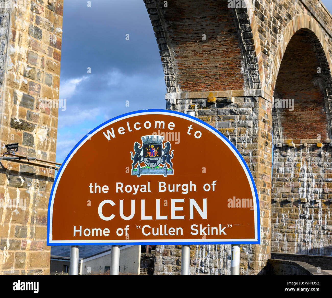 Uk welcome to the royal burgh of cullen hi-res stock photography and ...