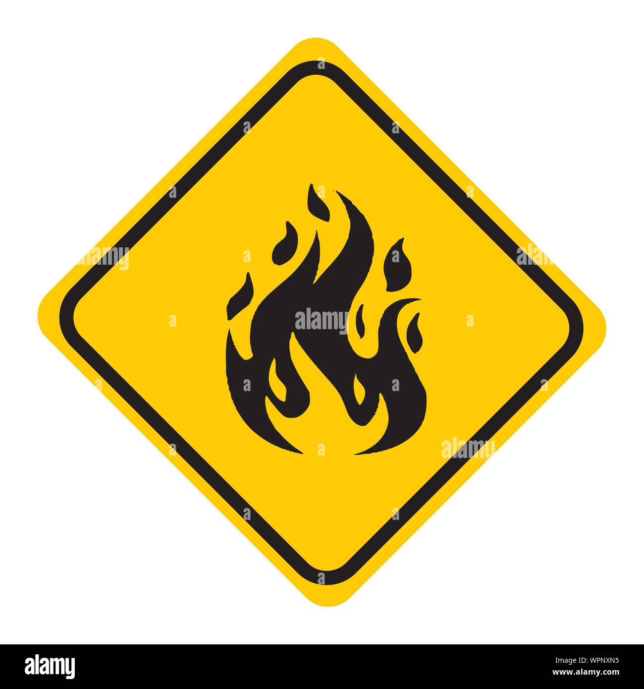 Fire burn sign Stock Vector Image & Art - Alamy