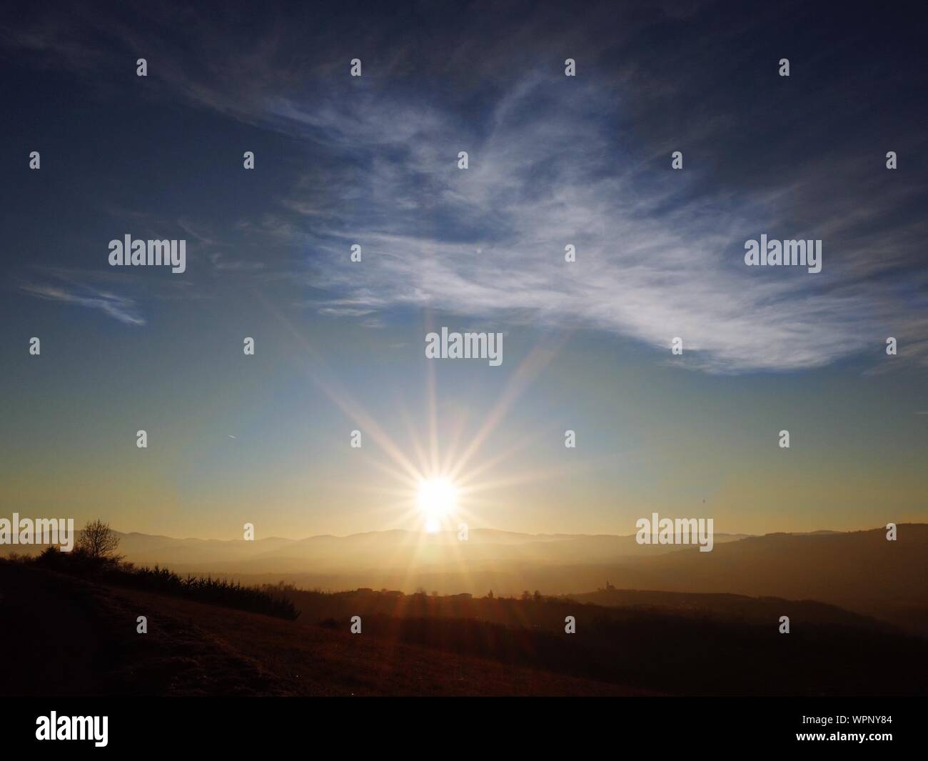 Sun Shining Over Mountains High Resolution Stock Photography and Images ...