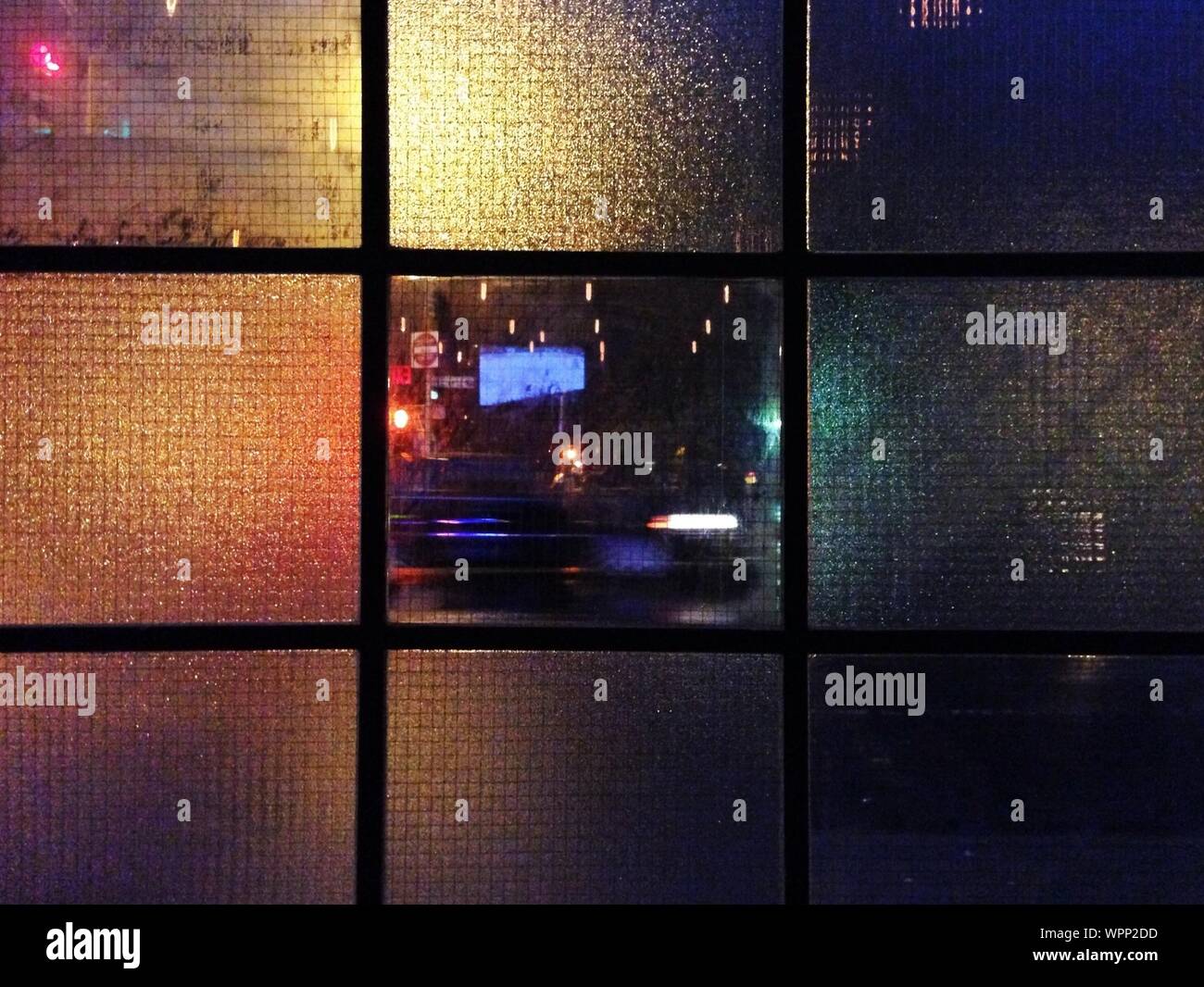 City night window hi-res stock photography and images - Alamy