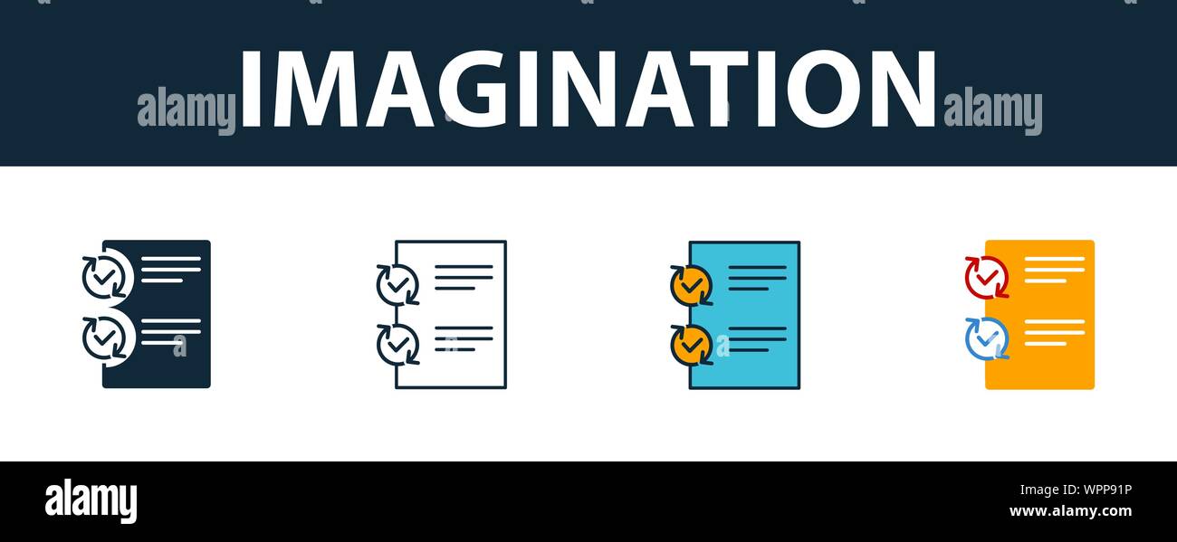 Testing icon set. Four elements in diferent styles from project ...