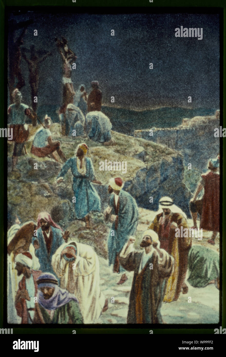 Luke 23:44-48. Jesus yieldeth up the ghost, and the multitude return to ...