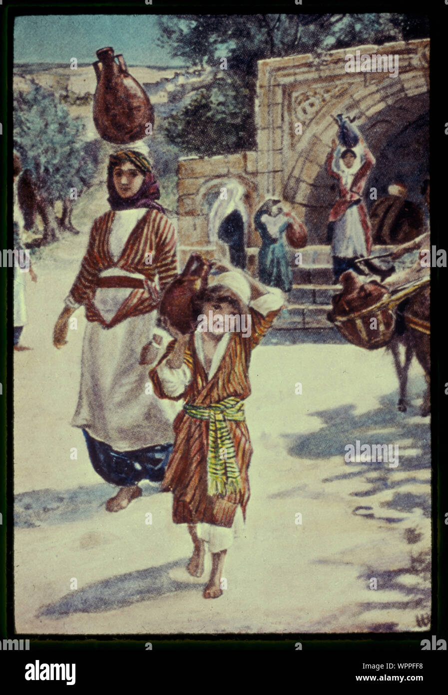 Luke 2:40. Mary and child Jesus in Nazareth Stock Photo - Alamy