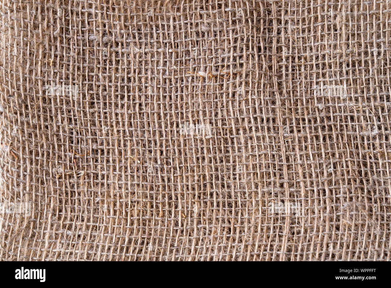 Flat lay Linen textured cloth for design or background, horizontal ...