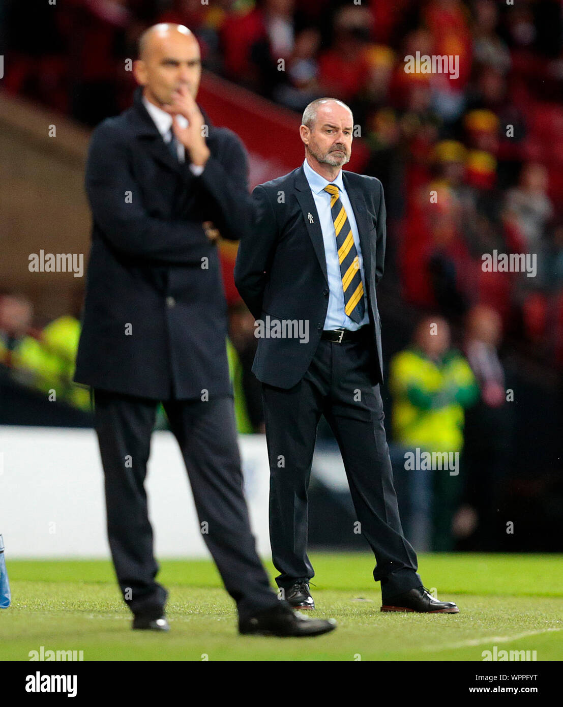 Scotland's manager Steve Clarke during the UEFA Euro 2020 qualifying ...