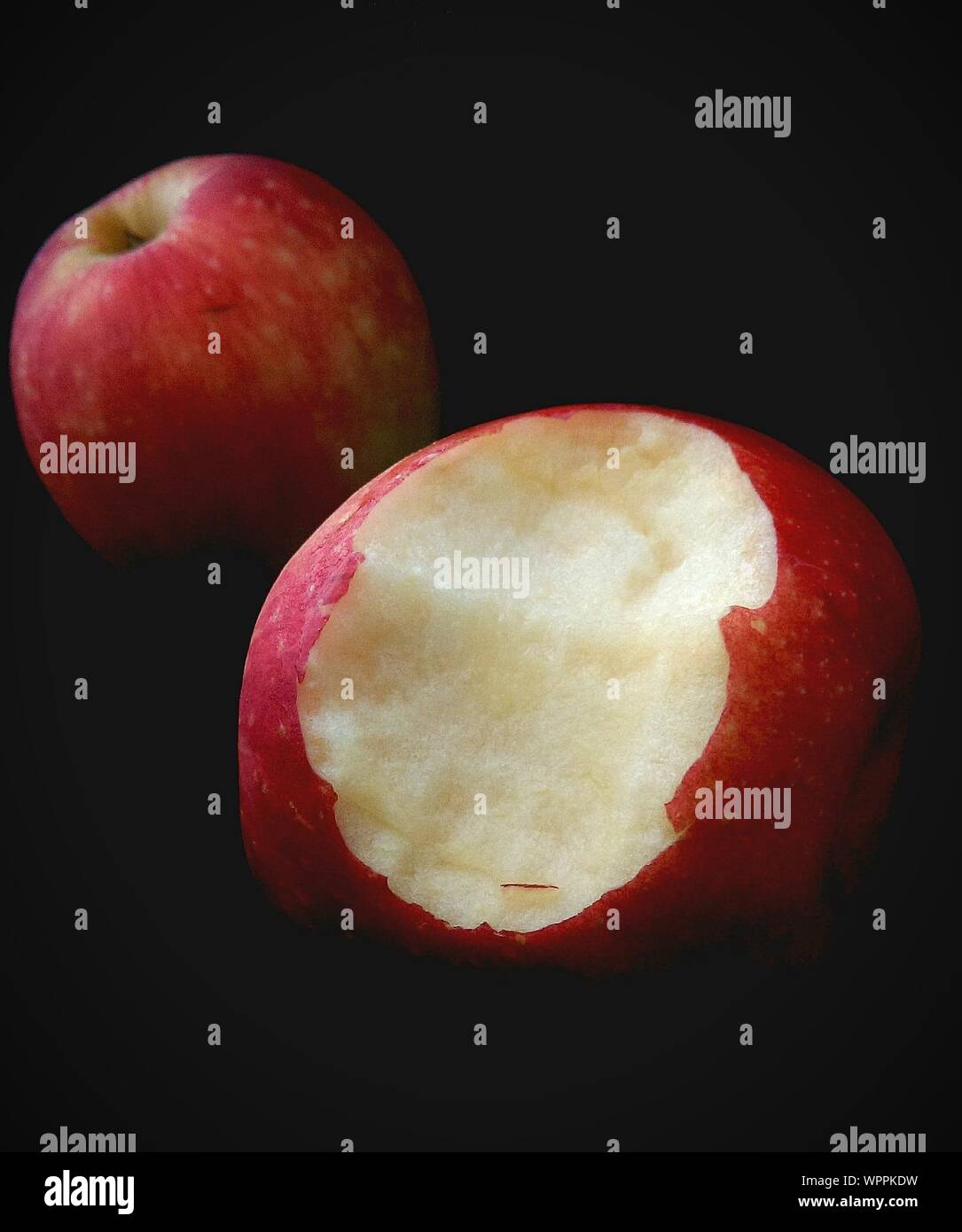 Apple eaten hi-res stock photography and images - Alamy