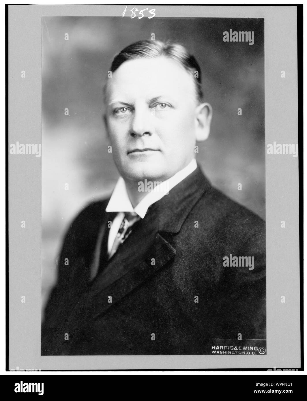 Luther Hall, head-and-shoulders portrait, facing slightly left Stock ...