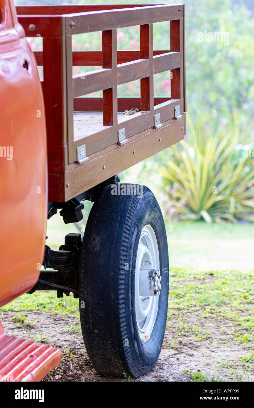 Old cargo truck on the farm Stock Photo - Alamy
