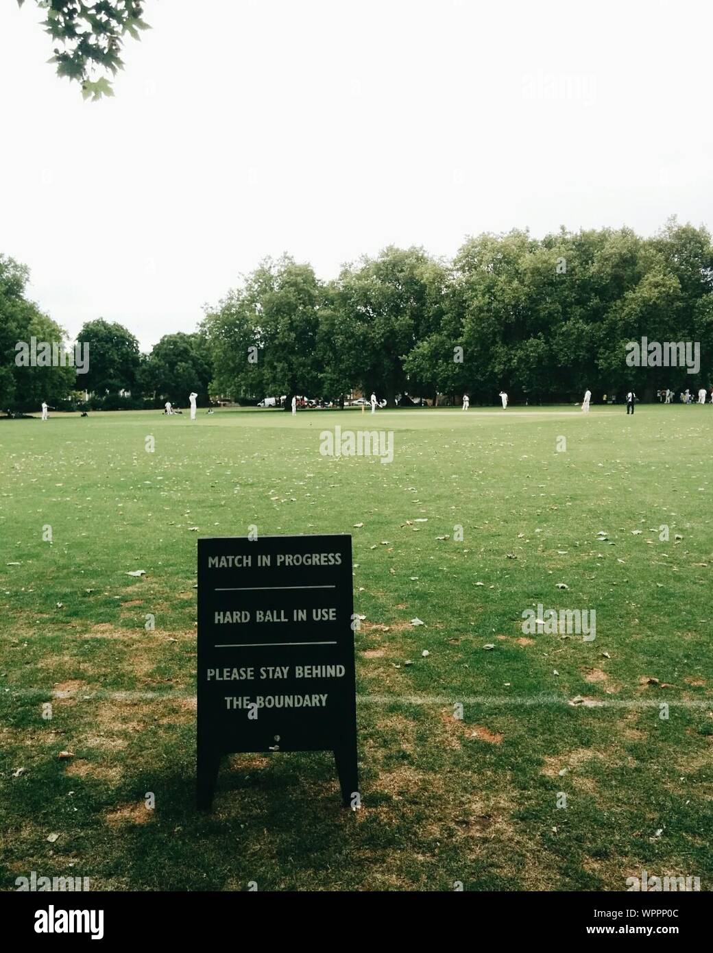 Cricket boundary board hi-res stock photography and images - Alamy