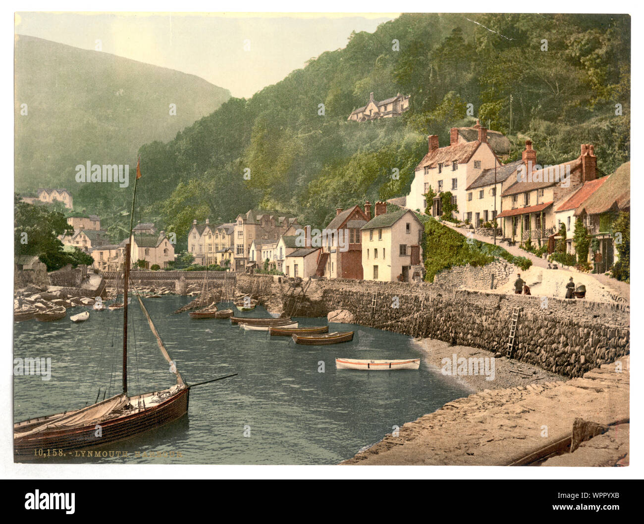 Lynmouth Harbor, Lynton and Lynmouth, England; Forms part of: Views of ...