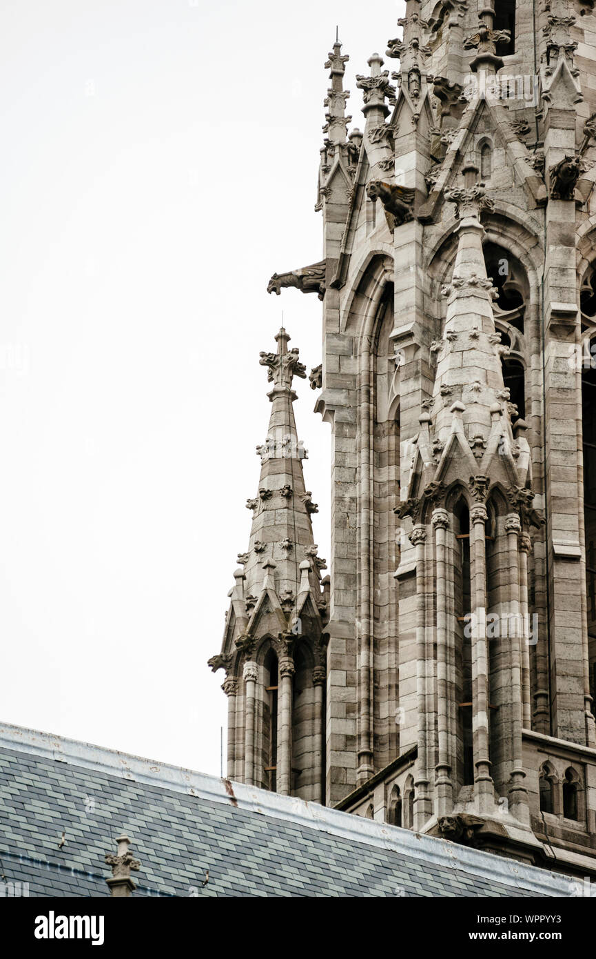 Beautiful Neo-Gothic details with Gargoyle on Sint-Petrus-en-Pauluskerk ...