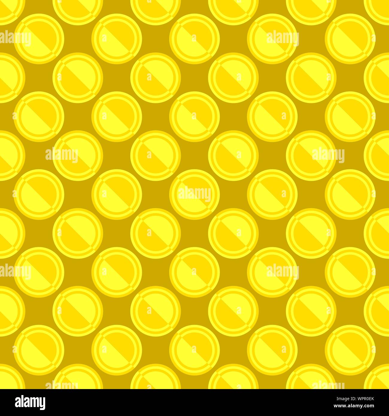 Simple seamless circle pattern background design - color vector graphic ...