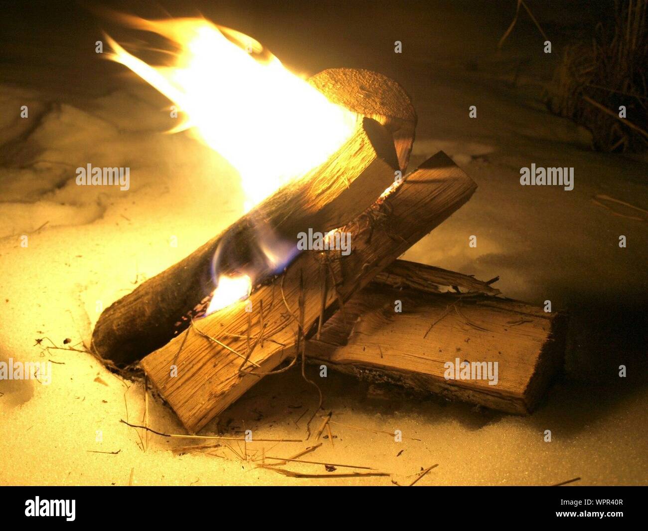 Bonfire On Snow High Resolution Stock Photography and Images - Alamy
