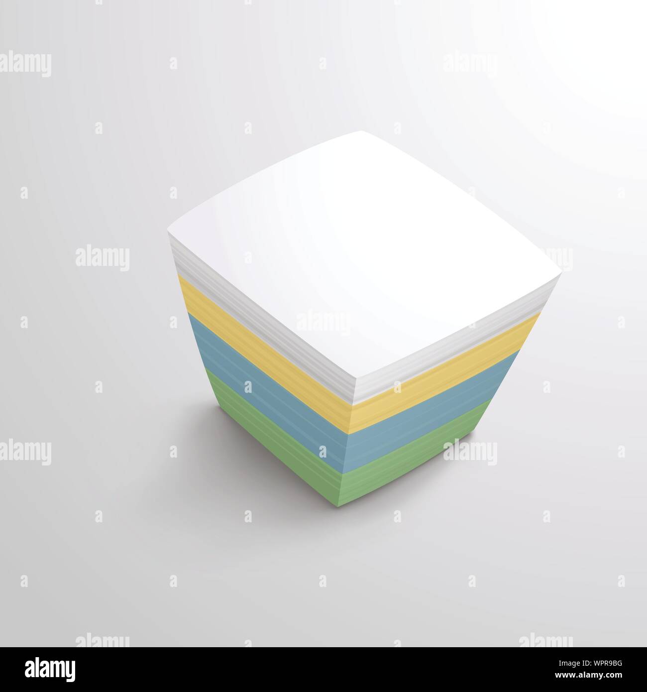 White memo papers on Stock Vector Images - Alamy