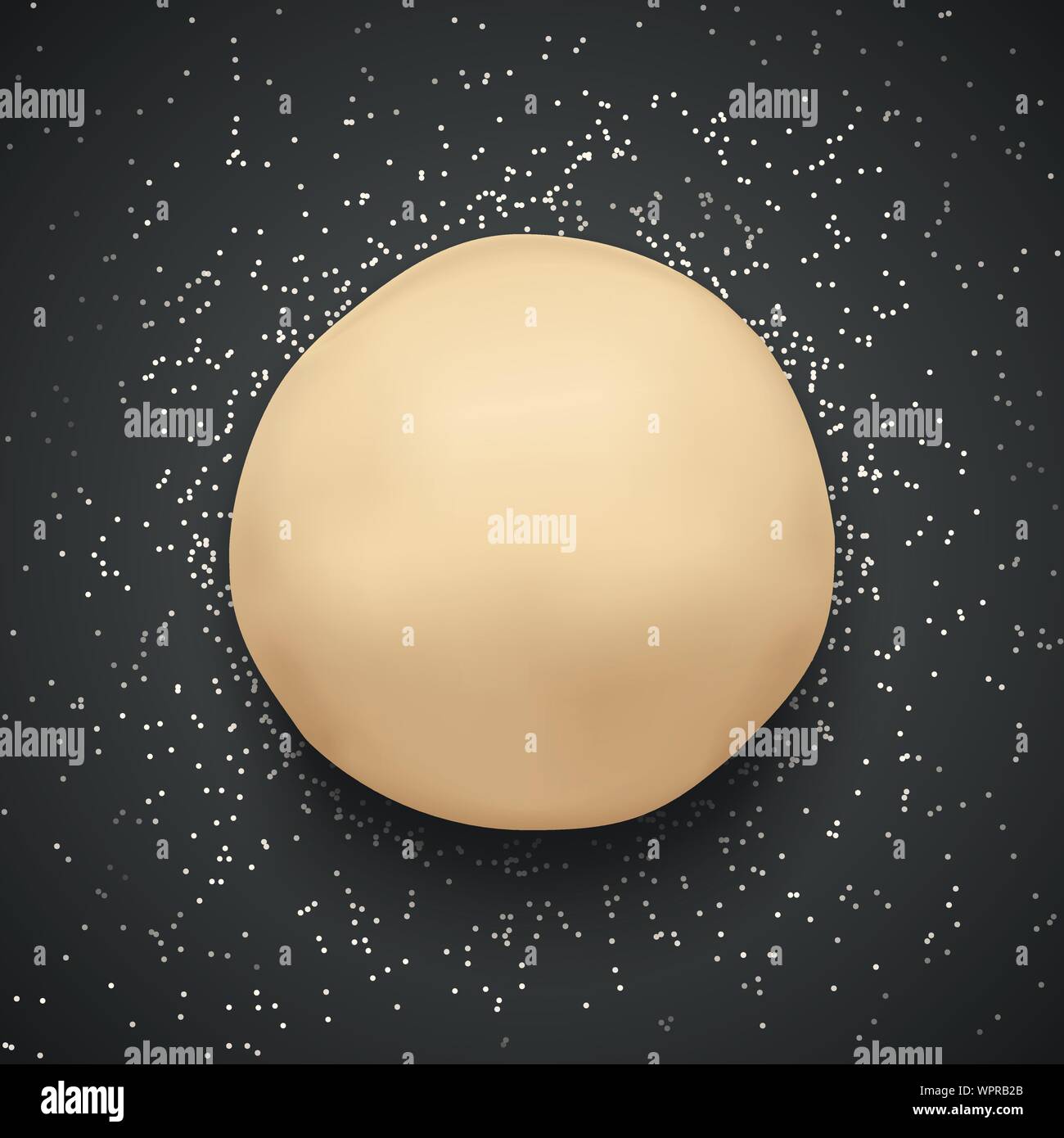 Round bread white background Stock Vector Images - Alamy