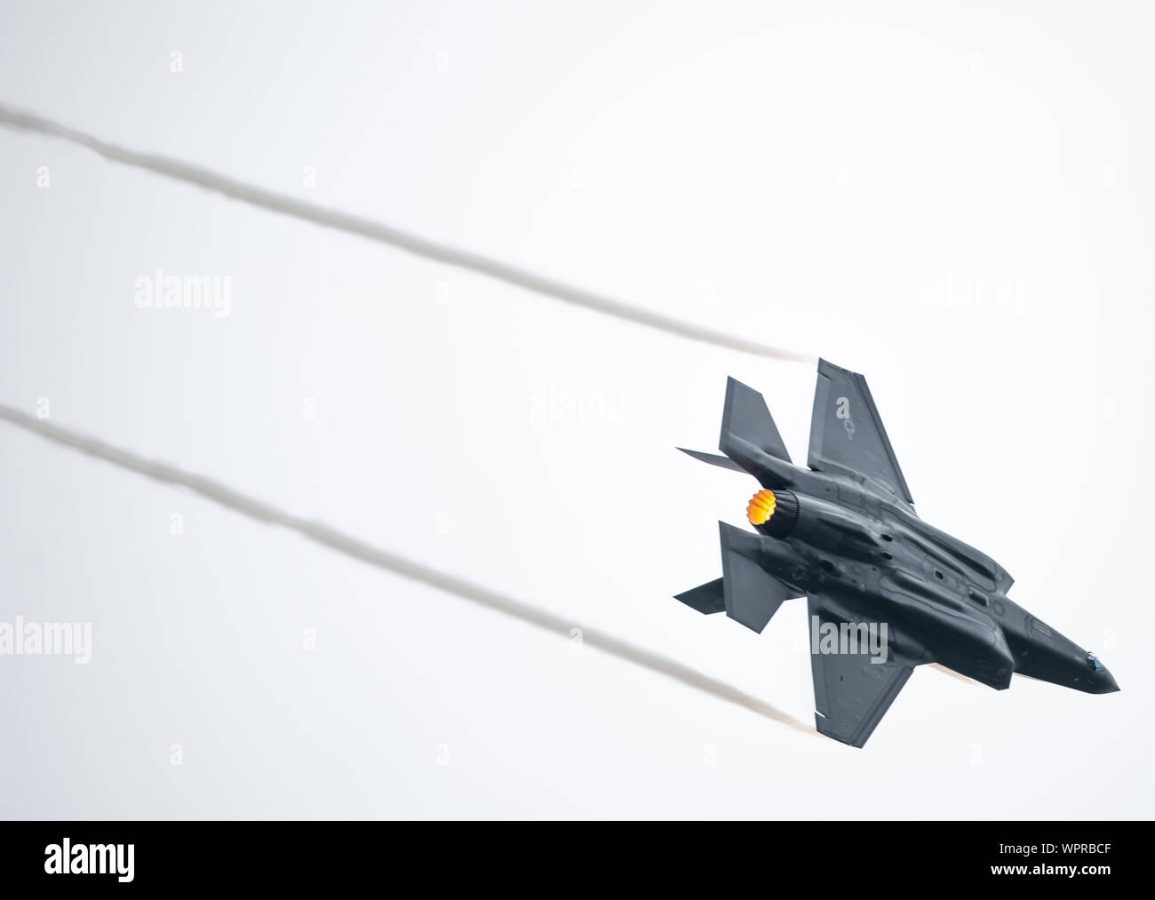 Capt. Andrew “Dojo” Olson, F-35 Demo Team pilot and commander performs ...