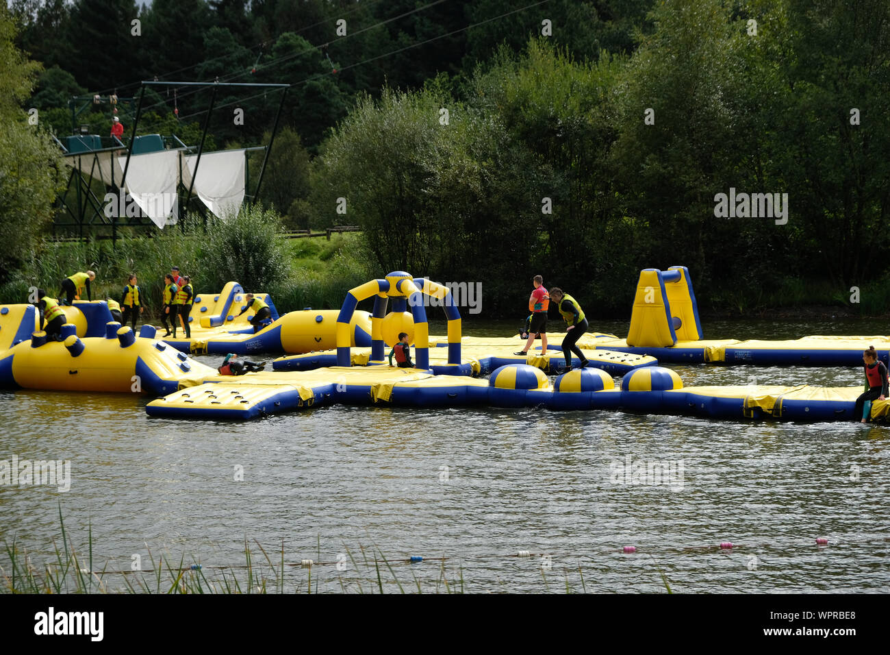 Inflatable obstacle course hi-res stock photography and images - Alamy