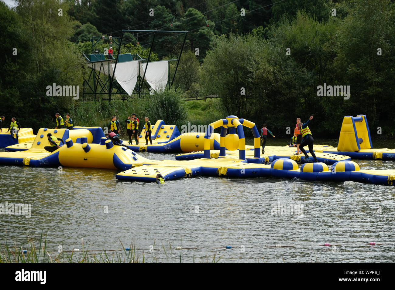 Inflatable waterpark hi-res stock photography and images - Alamy
