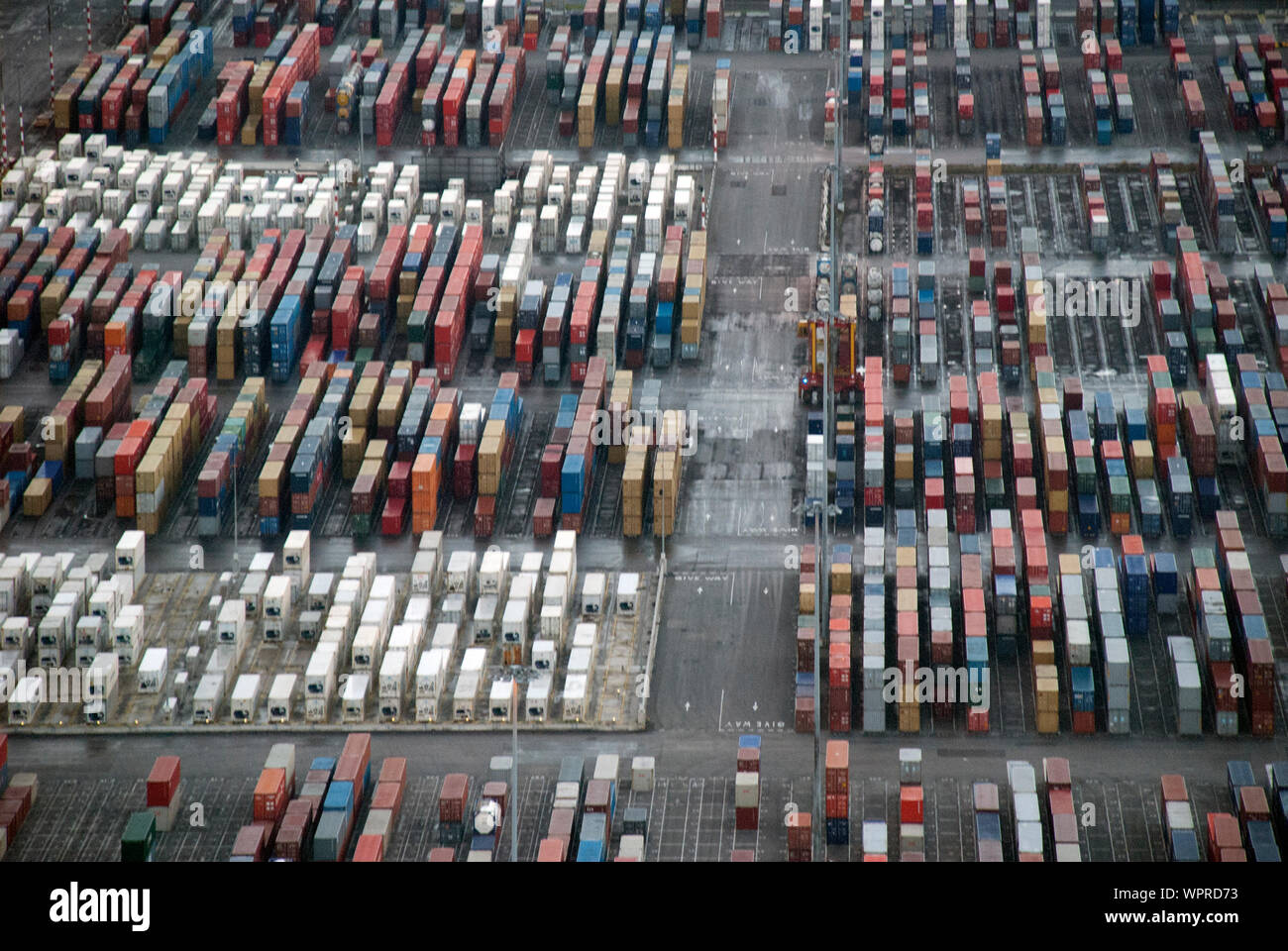 Aerial view of commercial dock hi-res stock photography and images - Alamy