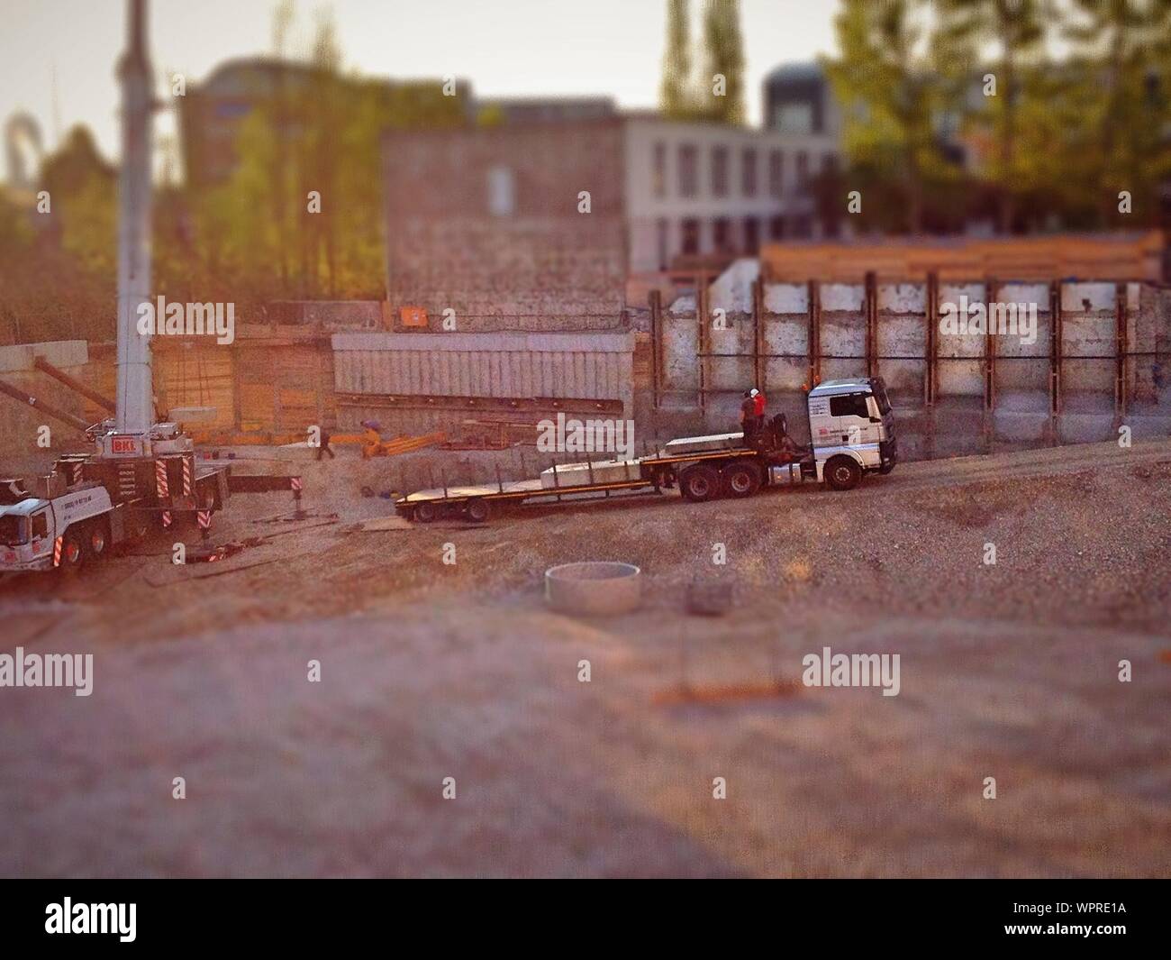 Construction site vehicles hi-res stock photography and images - Alamy