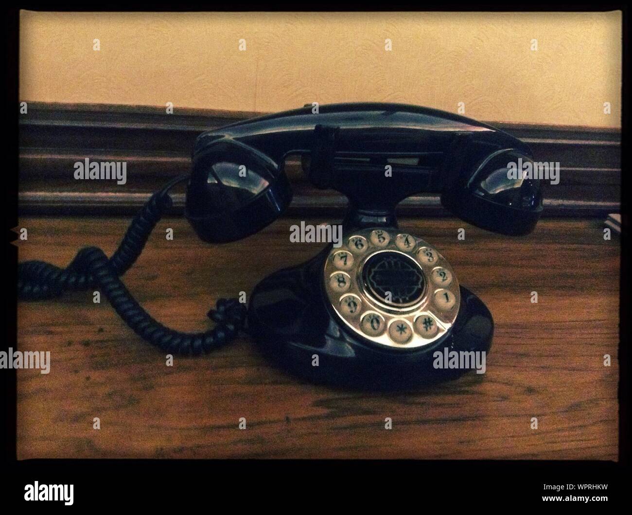 Antique wooden telephone hi-res stock photography and images - Alamy