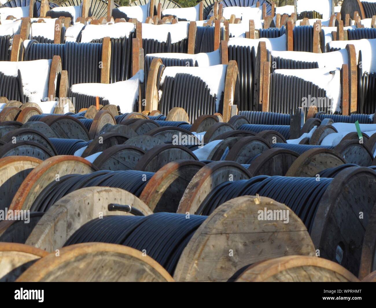 Cable reel cable reels hi-res stock photography and images - Alamy