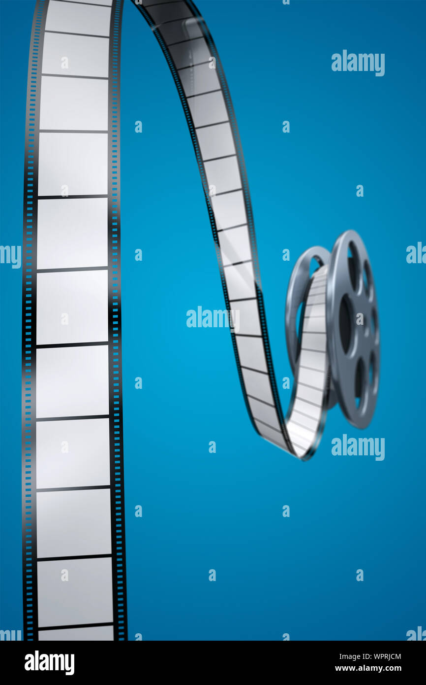 Film reel with blank frames Stock Photo - Alamy