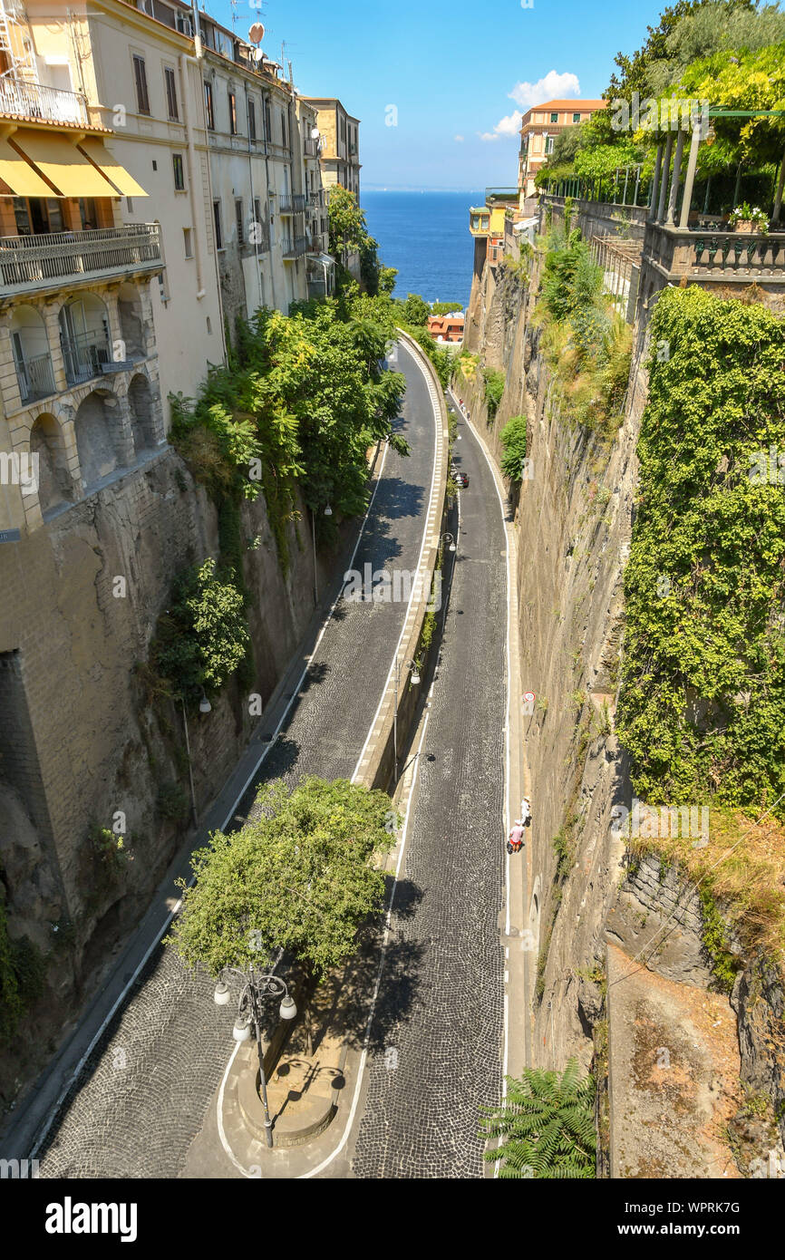 Narrow street in sorrento italy hi-res stock photography and images - Alamy