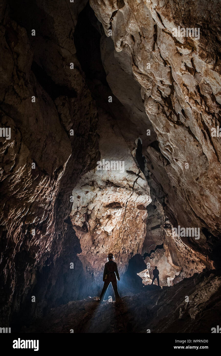 Climbing in cave hi-res stock photography and images - Alamy